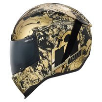 Icon Airform Full Adults Road Shield, Dark Rubatone Motorcycle Helmet ...