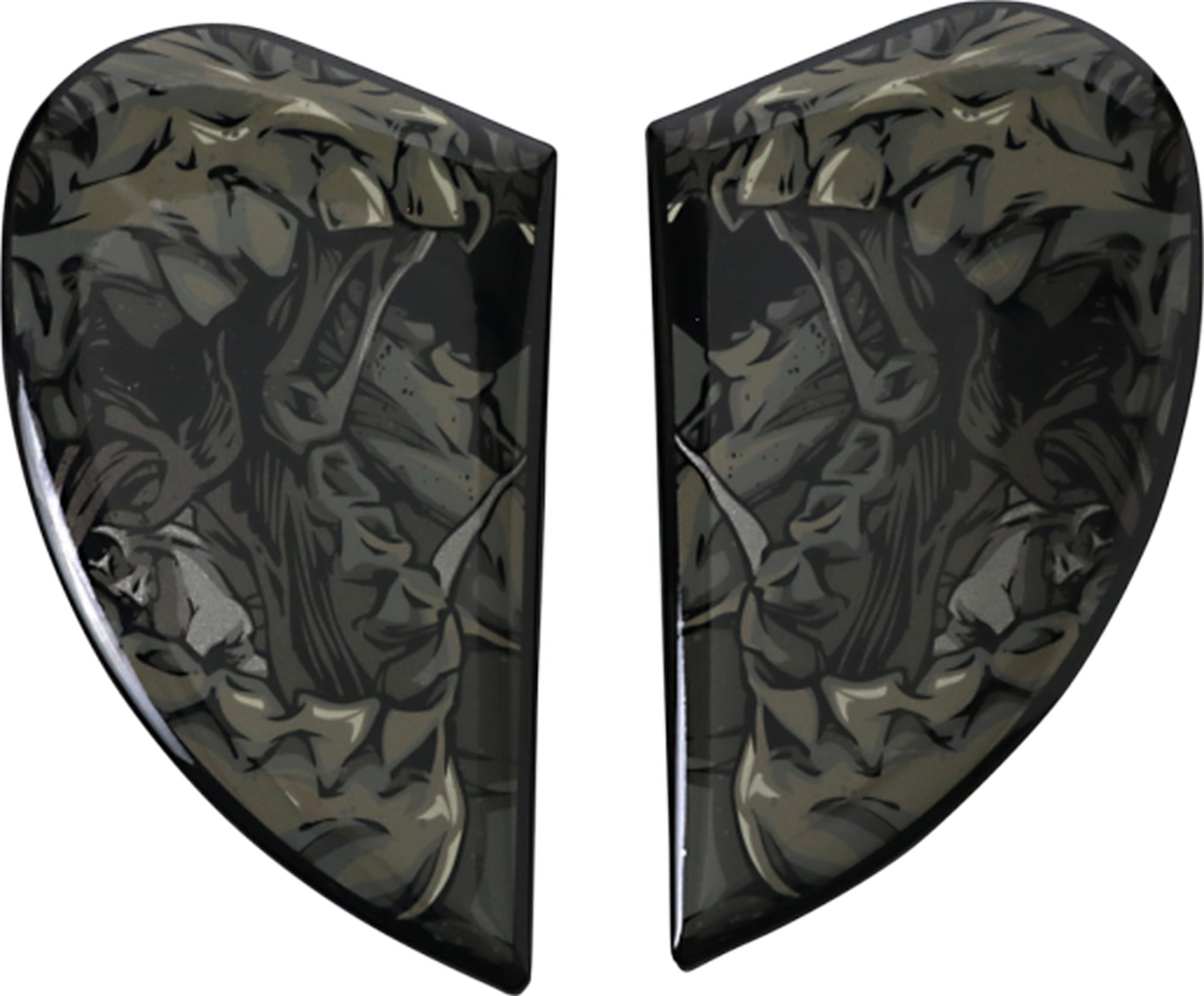 Icon Airform Helmet Sideplates Parahuman Black - Walmart.com