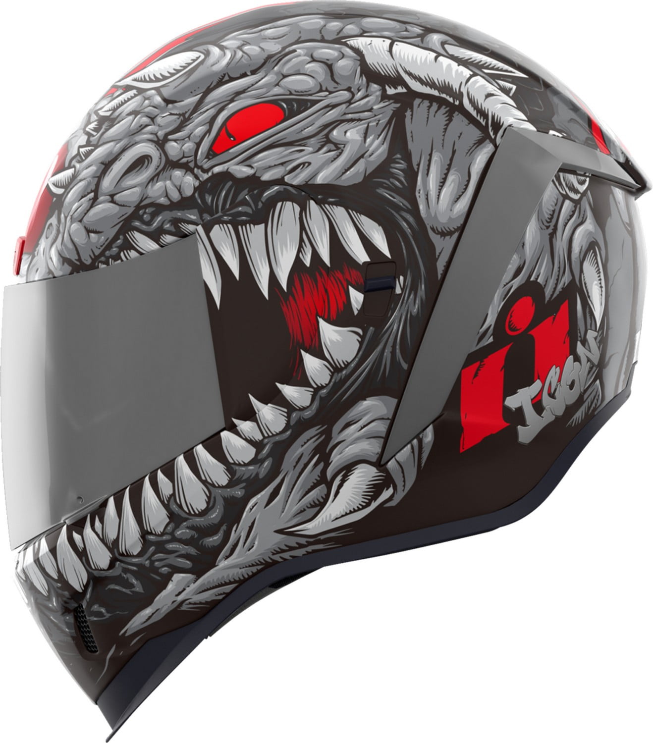 ICON Airform Kryola Kreeps Motorcycle Helmet, Dark Gray XL ...