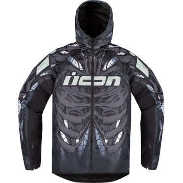 Icon MH 1000 Mens Textile/Leather Jacket Black MD - Walmart.com