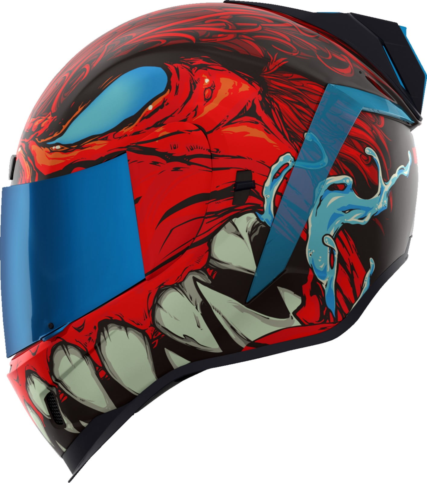 Icon Airform Manik'RR Motorcycle Helmet Red/Blue XS - Walmart.com