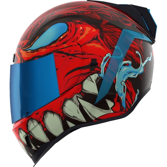 Icon Airform Manik'RR Motorcycle Helmet Red/Blue XS - Walmart.com