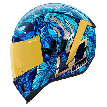 Icon Airflite Crosslink Motorcycle Helmet Blue SM - Walmart.com