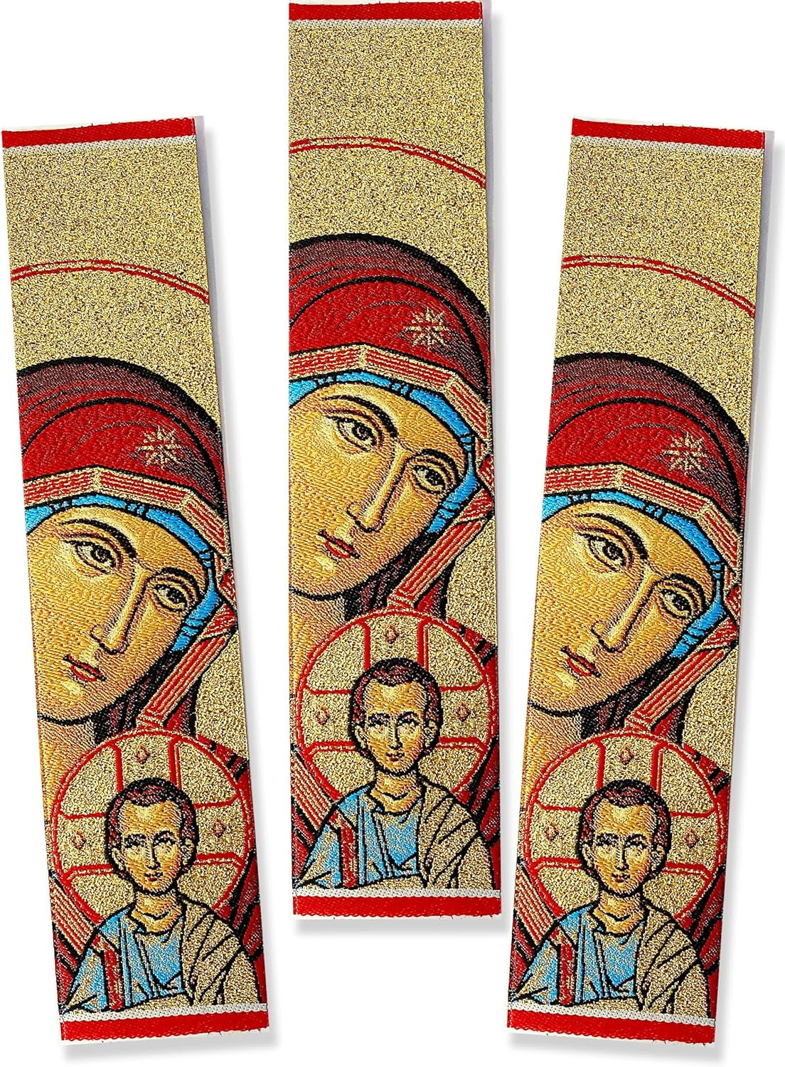 Icon Bookmarks of Kazan, Theotokos in Red Robe and Christ Child Icon ...