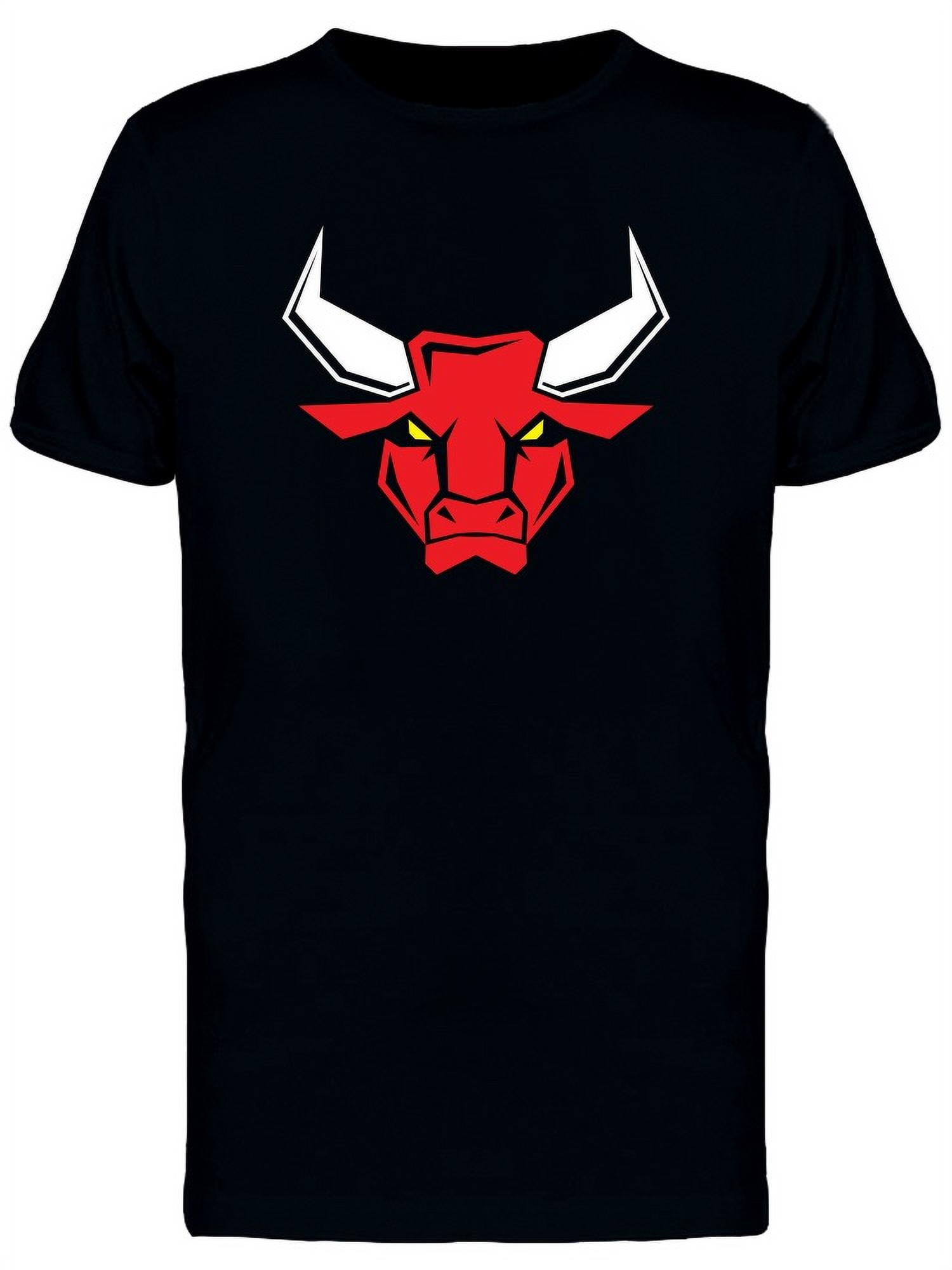 Icon Bull Head T-Shirt Men -Image by Shutterstock, Male Small - Walmart.com