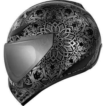 Icon Airflite Dark Rubatone Motorcycle Helmet Black 3XL - Walmart.com
