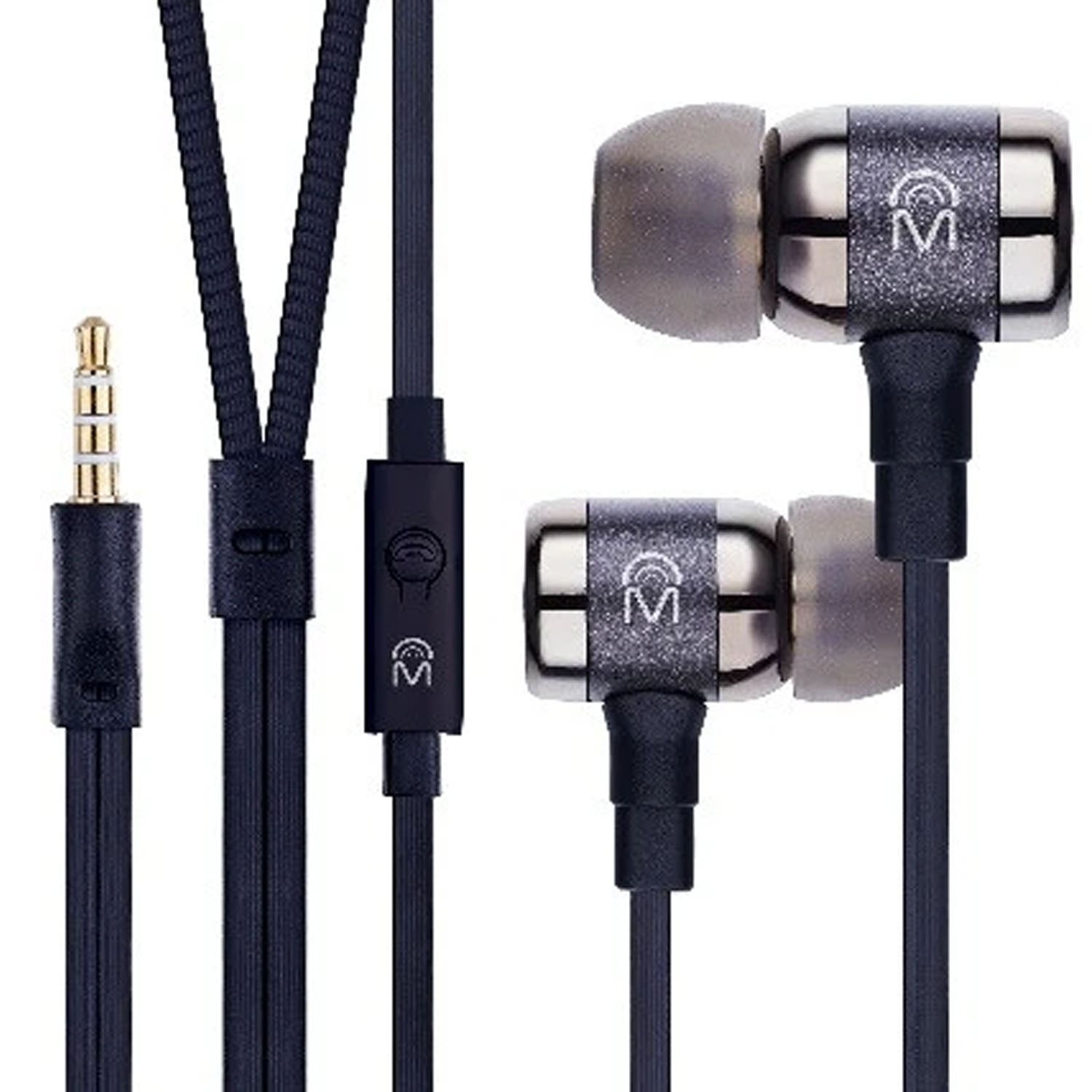 Icon Fidelity High Quality Earbuds with 4' FT Tangle Free Cable and ...