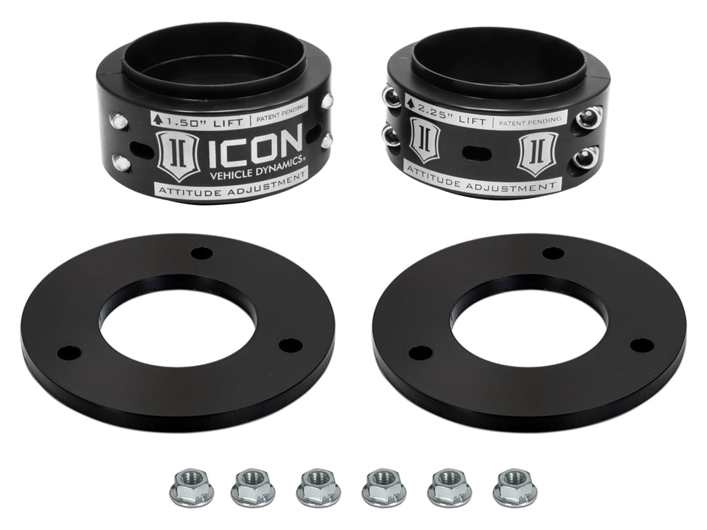 ICON Alloys 17-20 Ford Raptor .5-2.25" Lift Adjustment Collar Front ...