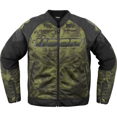 Icon MH 1000 Mens Textile/Leather Jacket Black MD - Walmart.com