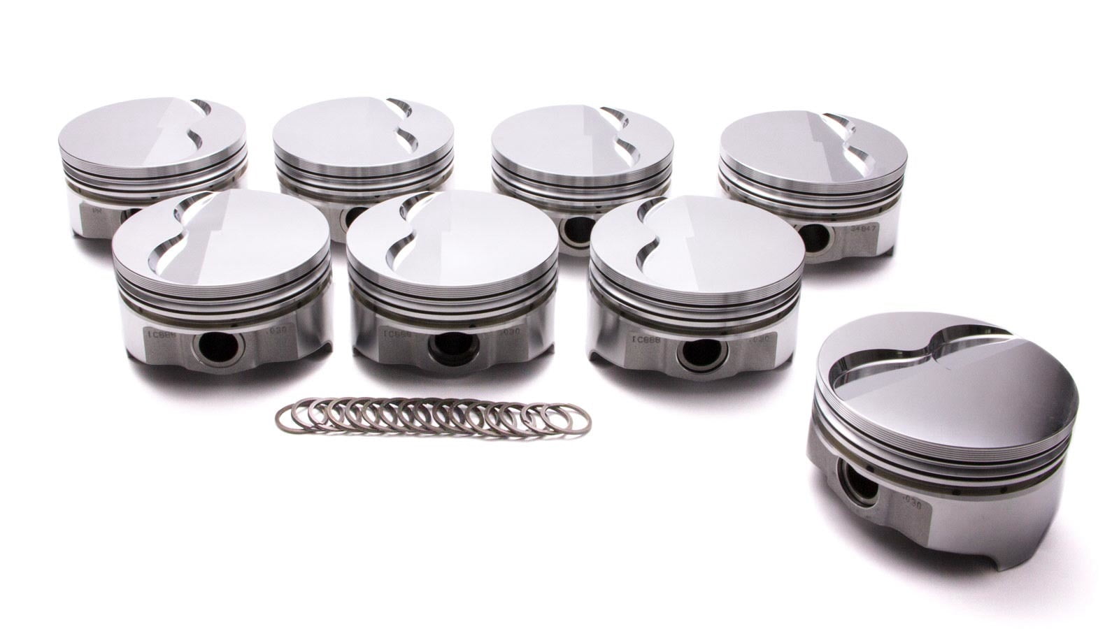 Icon Pistons IC888.030 Pontiac 455 Forged F/T Piston Set 4.180 -5.5cc ...