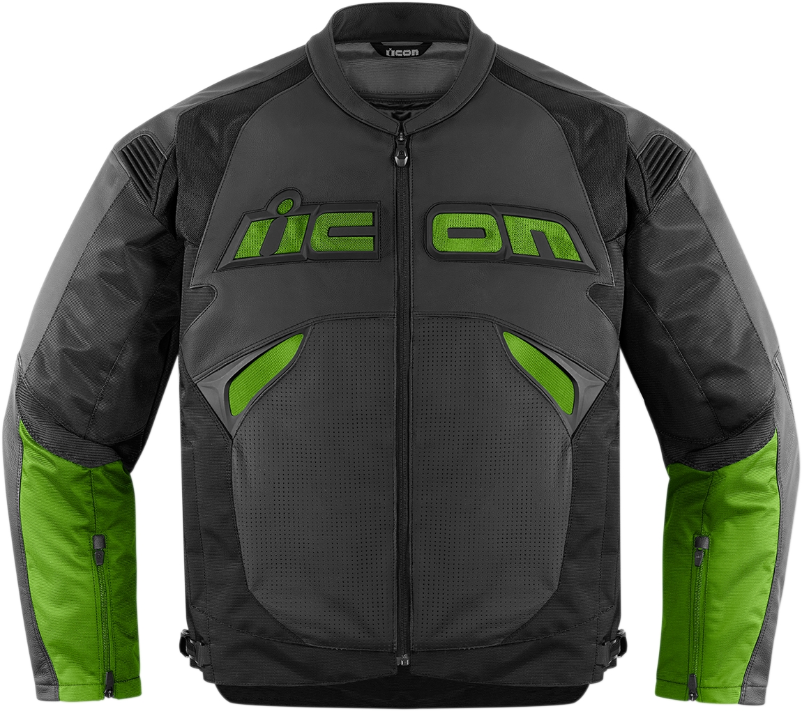 Icon Sanctuary Leather Jacket Green XXL 2810-2419 - Walmart.com