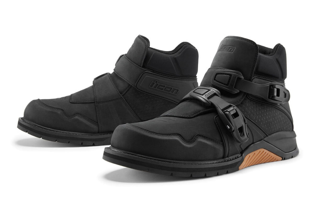 Icon Slabtown CE Mens Waterproof Motorcycle Boots Black 8 USA - Walmart.com