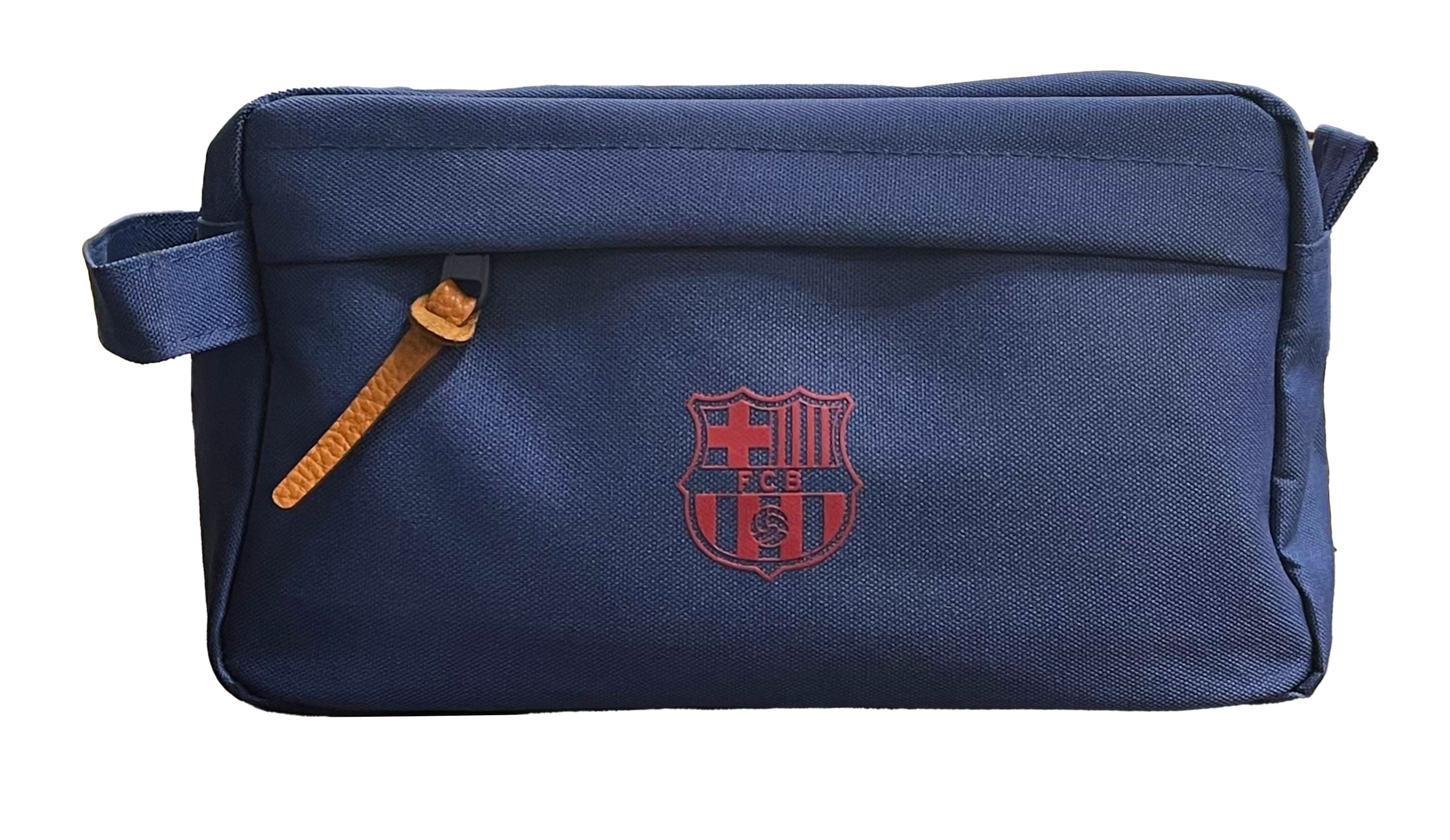Icon Sports FC Barcelona Official Blue Canvas Toiletry Travel Bag with ...