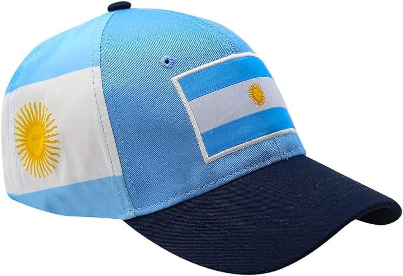 Icon Sports Group Soccer Dad Cap Side Flag [Argentina, Light Blue ...