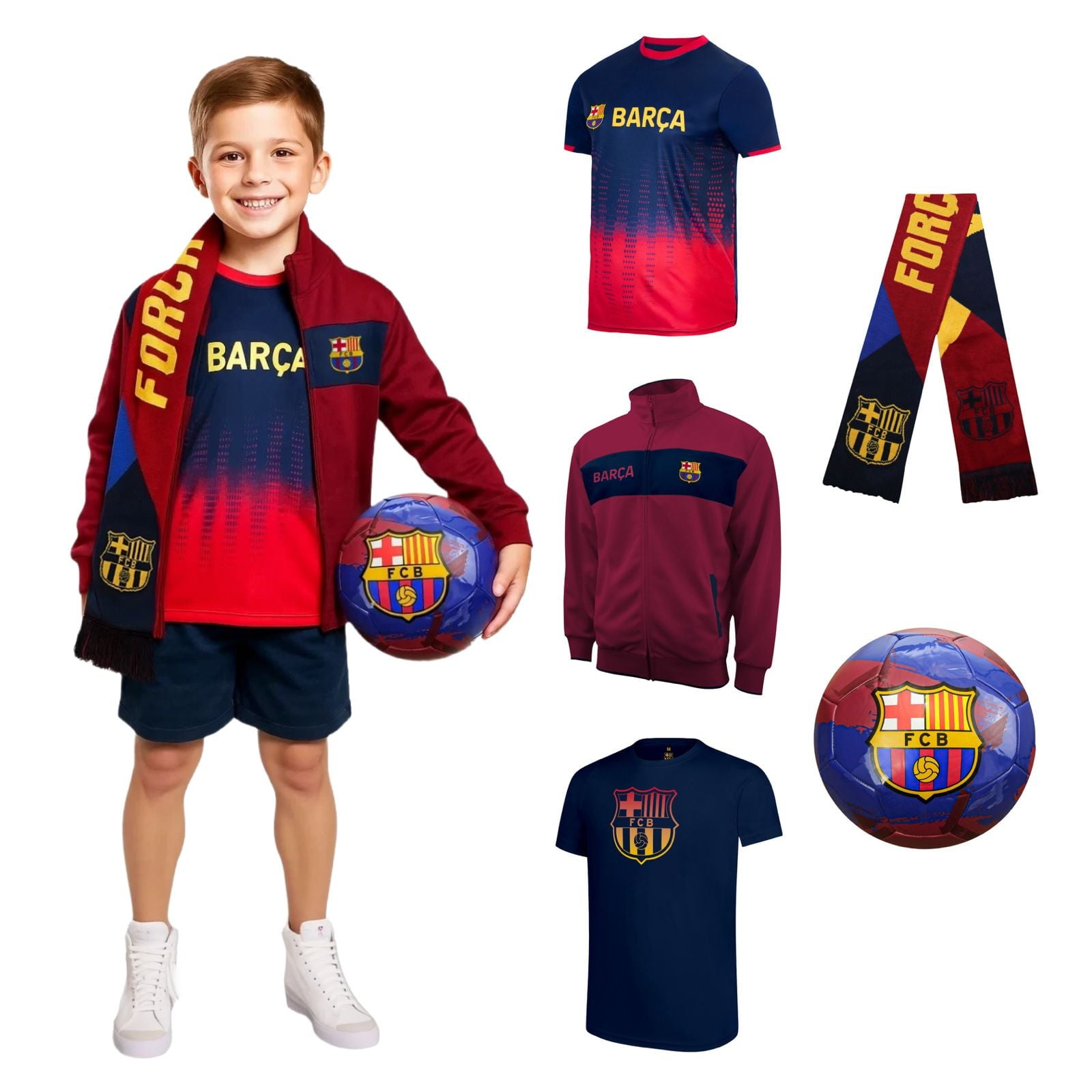 Icon Sports Official FC Barcelona Ultimate Fan Pack - Unisex Kids ...