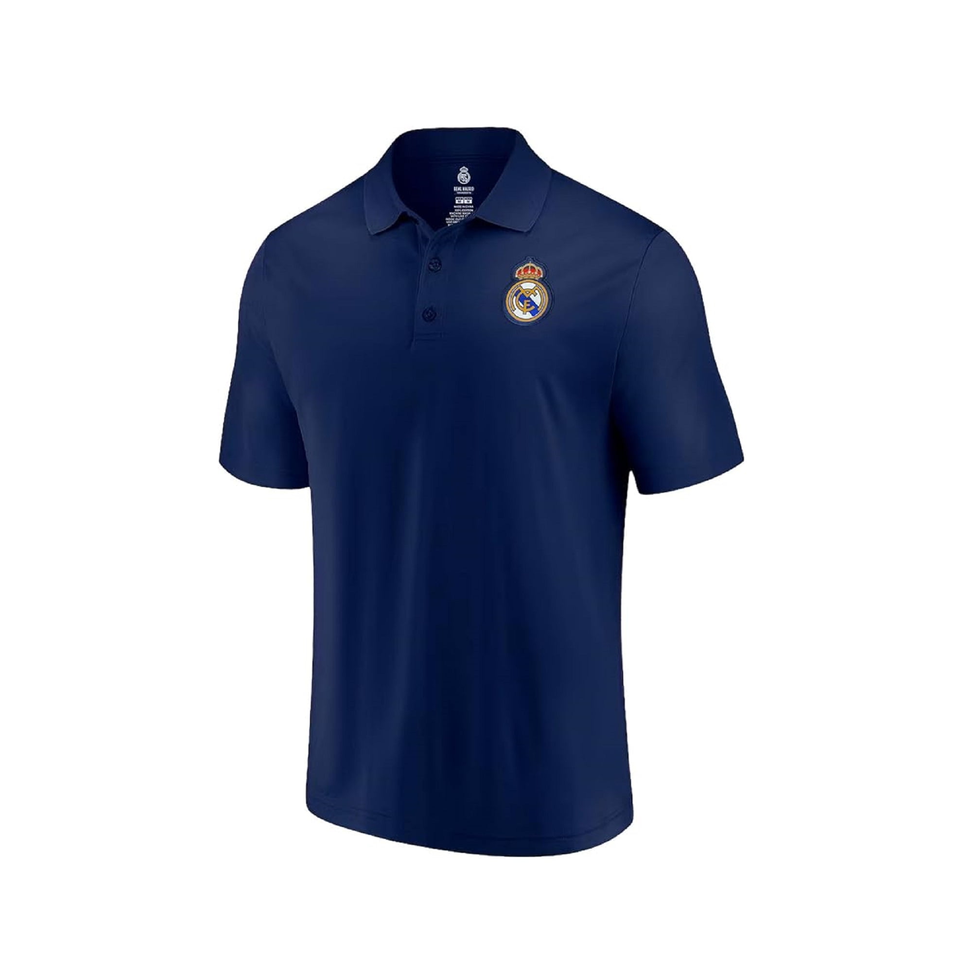 Icon Sports Officially Licensed Real Madrid Woven Patch Polo Shirt ...