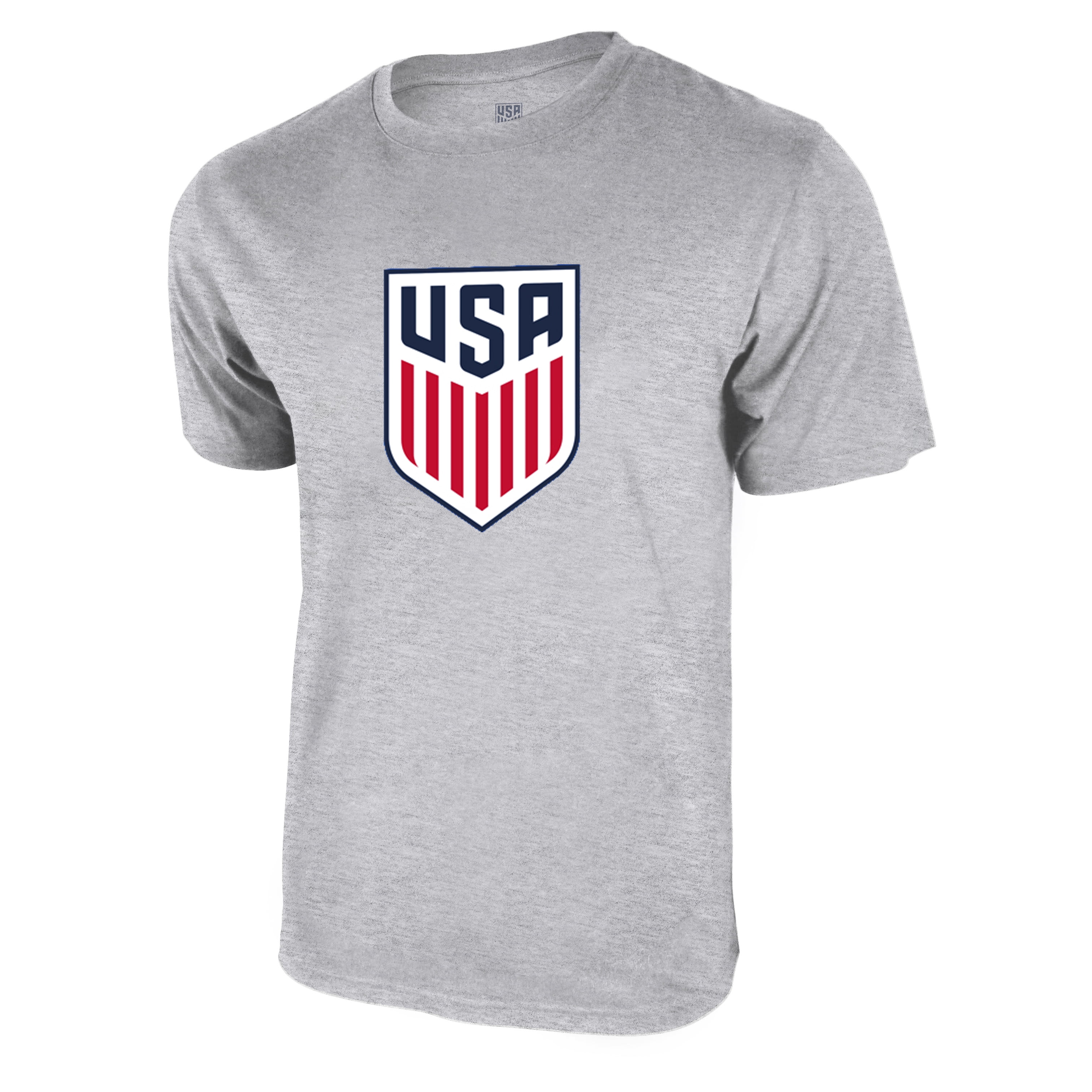 Icon Sports U.S. Soccer Federation USMNT Logo Adult T-Shirt Light Grey ...
