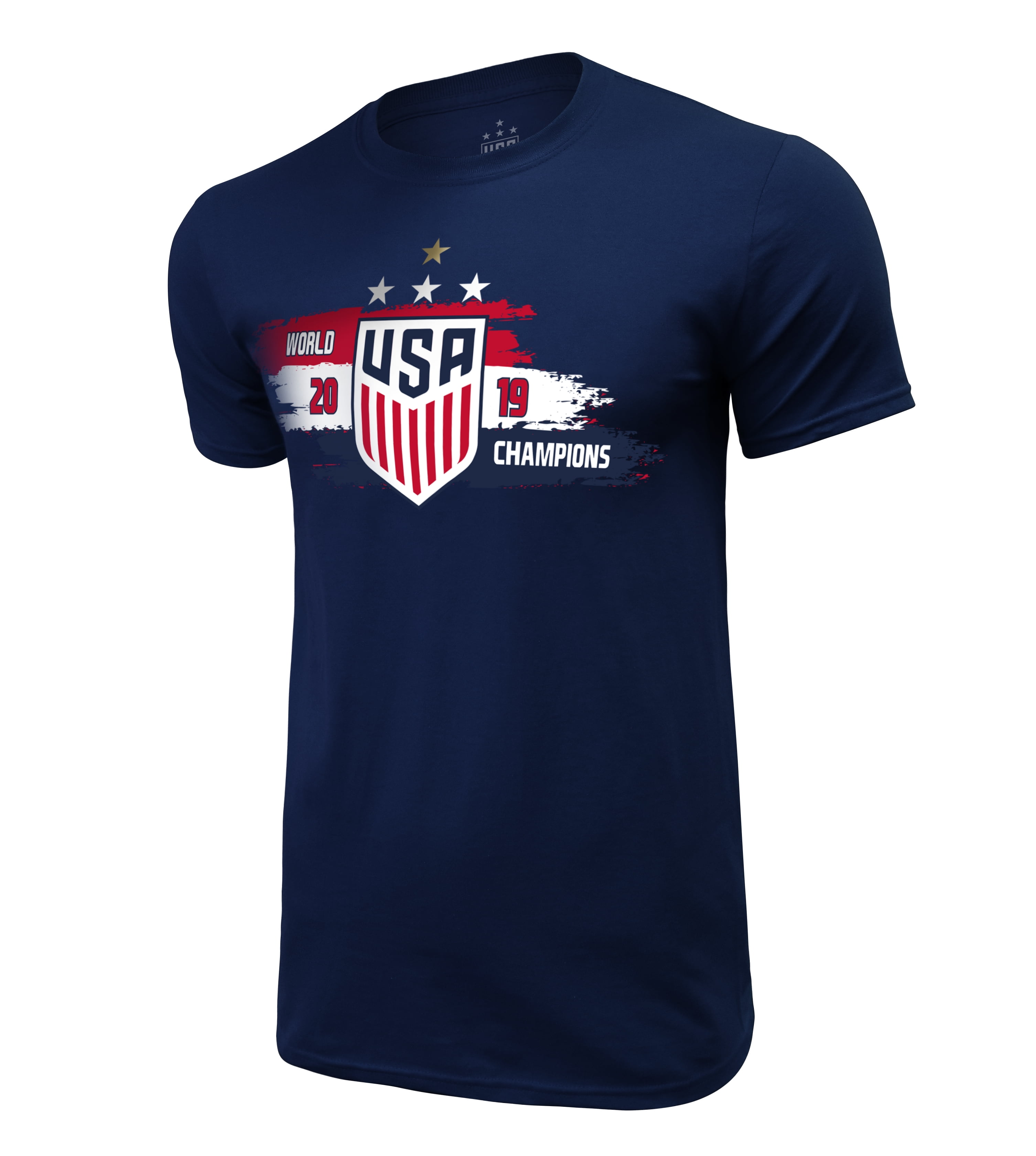 Icon Sports U.S. Soccer Federation USWNT Logo Adult T-Shirt Navy Logo ...