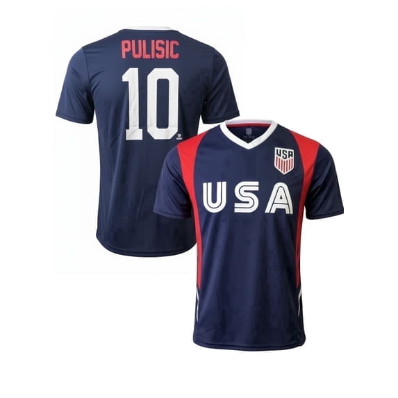 Icon Sports USA Soccer Game Day Shirt #10 Pulisic, Polyester, YXS-XL ...