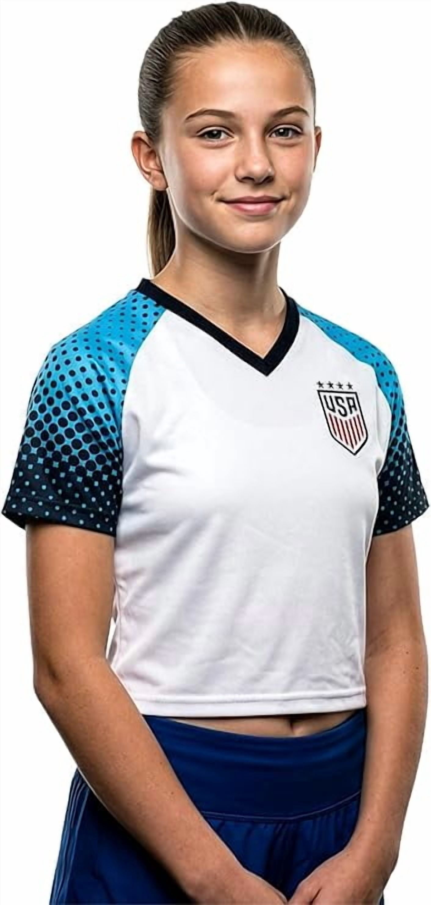 Icon Sports USWNT Women's Cropped Jersey - Official Soccer Top ...
