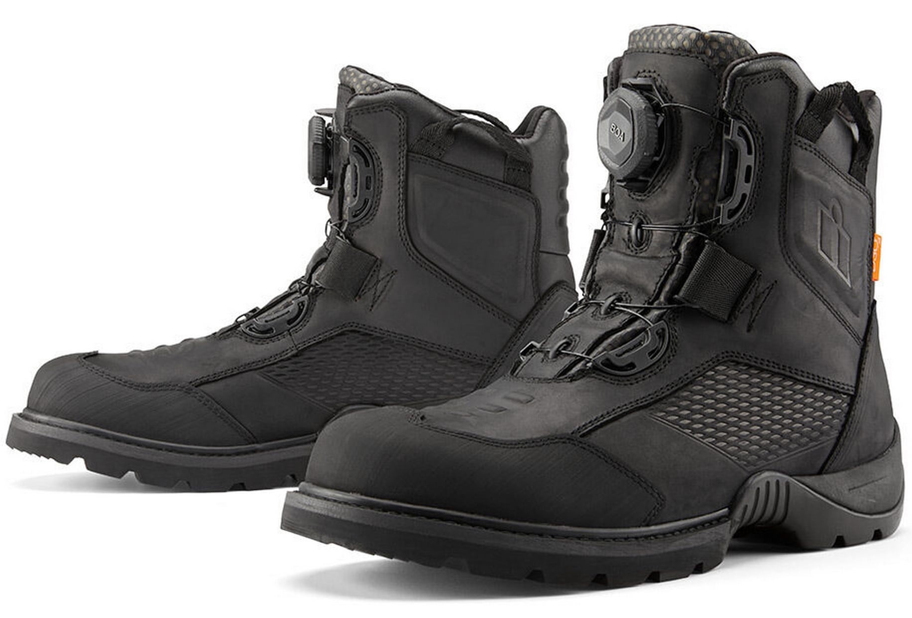 Icon Stormhawk Mens Waterproof Motorcycle Boots Black 10 USA - Walmart.com