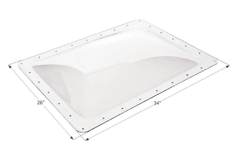 Icon Technologies 01858 - 26"W x 34"L Clear Rectangular Outer Skylight ...