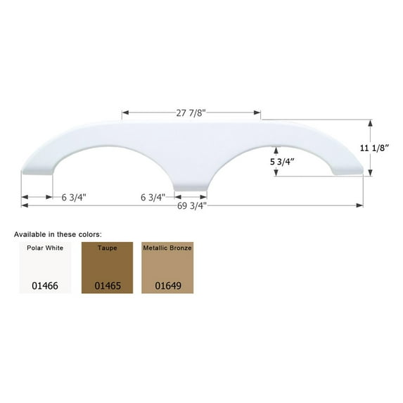 Icon Technologies Double FS710 RV Fender Skirts - Walmart.com
