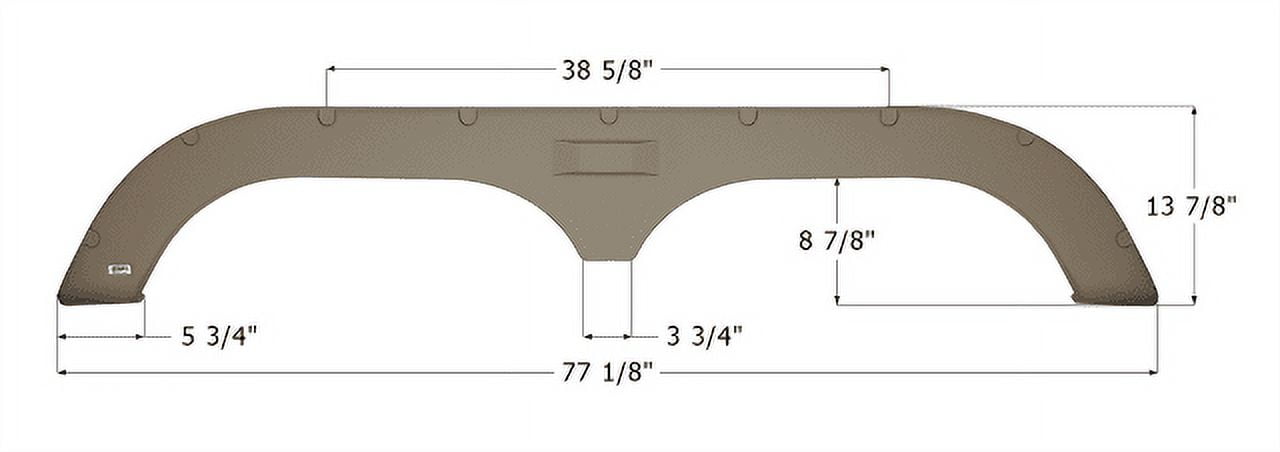Icon Technologies Tandem Fleetwood FS720 RV Fender Skirts - Walmart.com