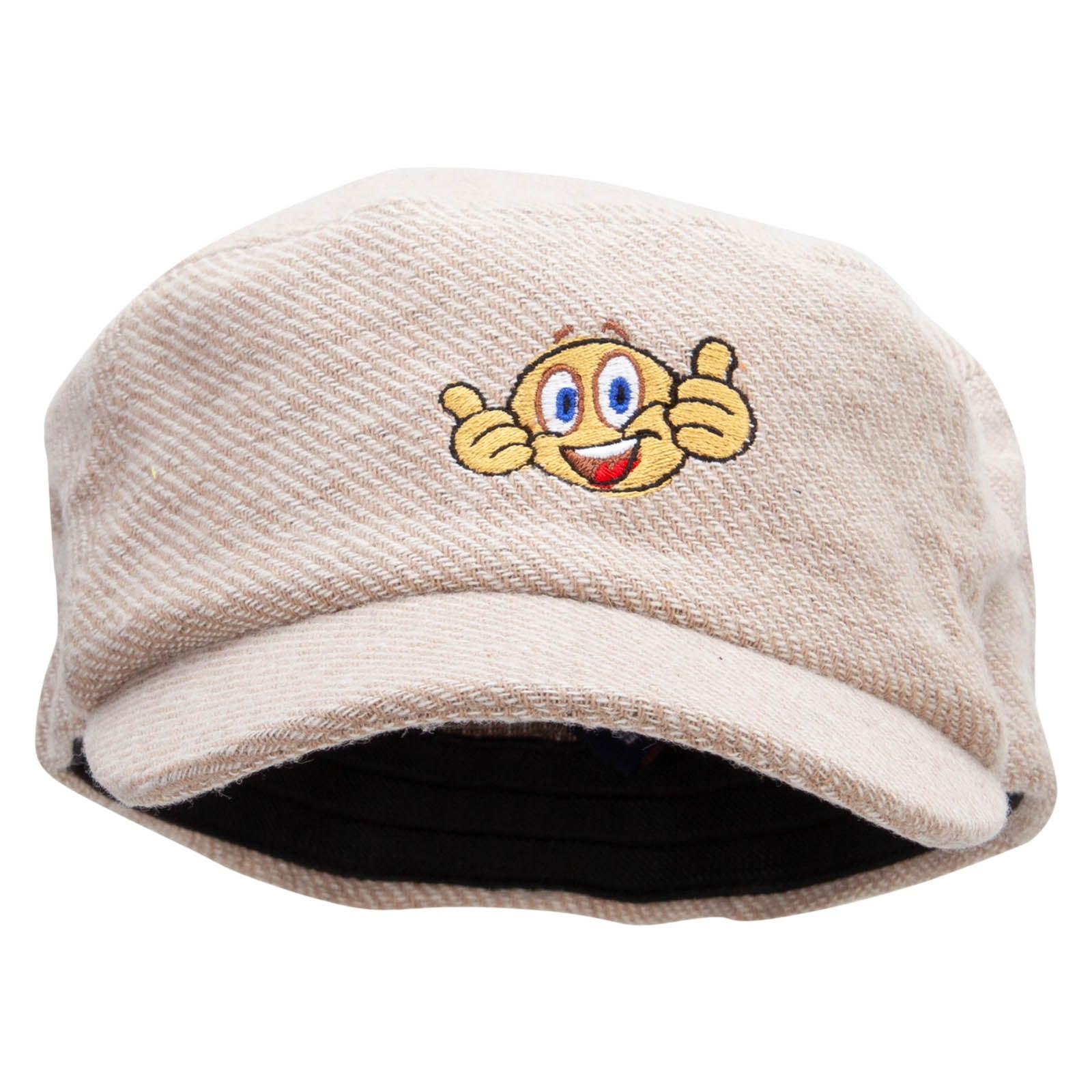 Icon Two Thumbs Up Wool Fashion Fitted Engineer Cap - Natural OSFM ...