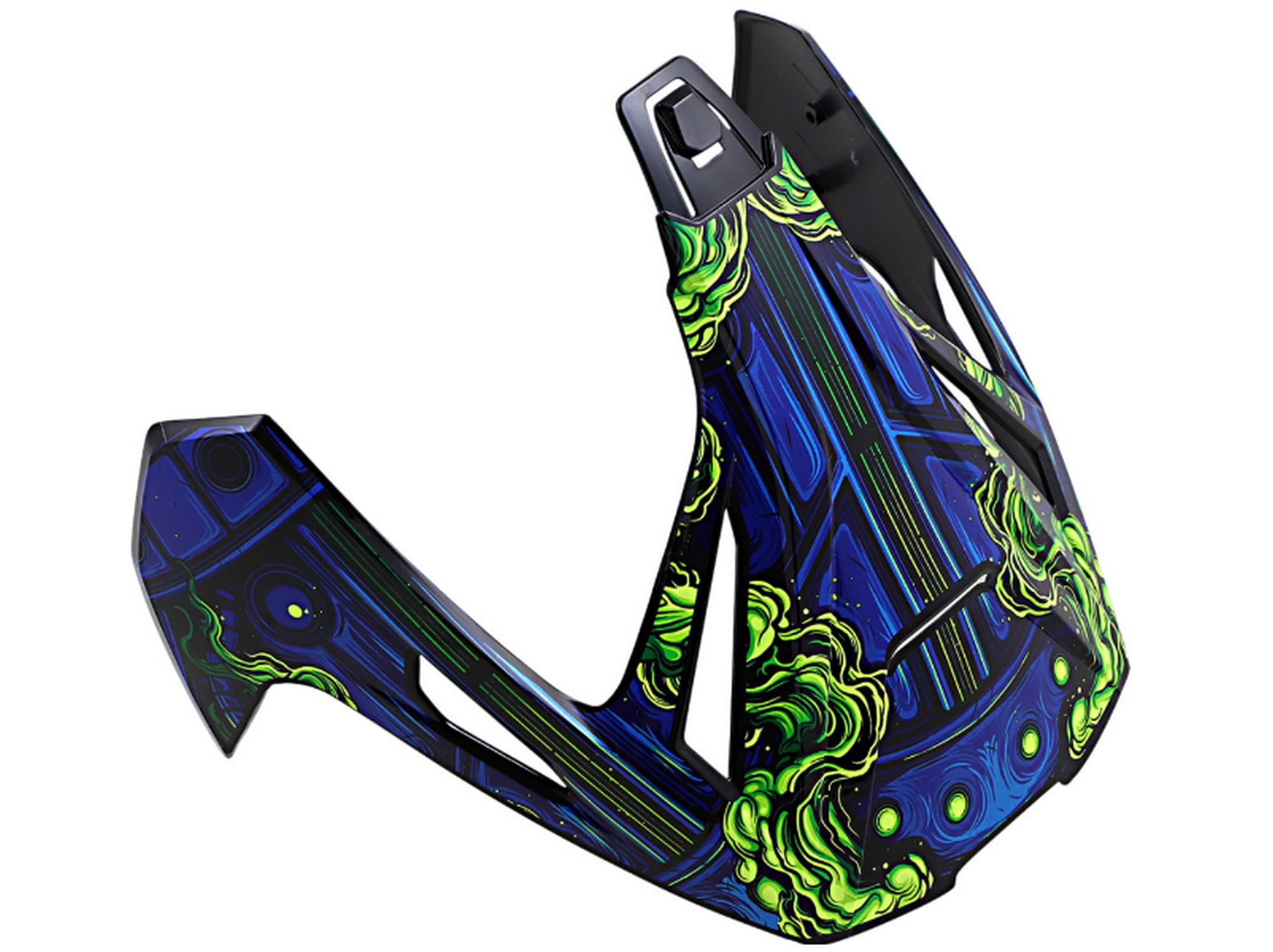 Icon Variant Pro Helmet Replacement Visor/Peak Willy Pete Blue ...