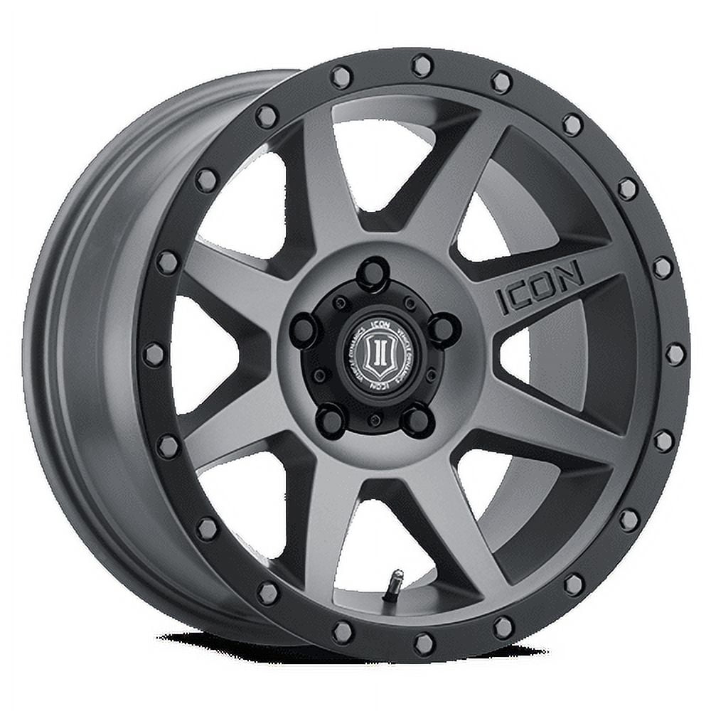 Icon Vehicle Dynamics 1818905560TT ICON ALLOYS REBOUND TITANIUM -18 x 9 ...