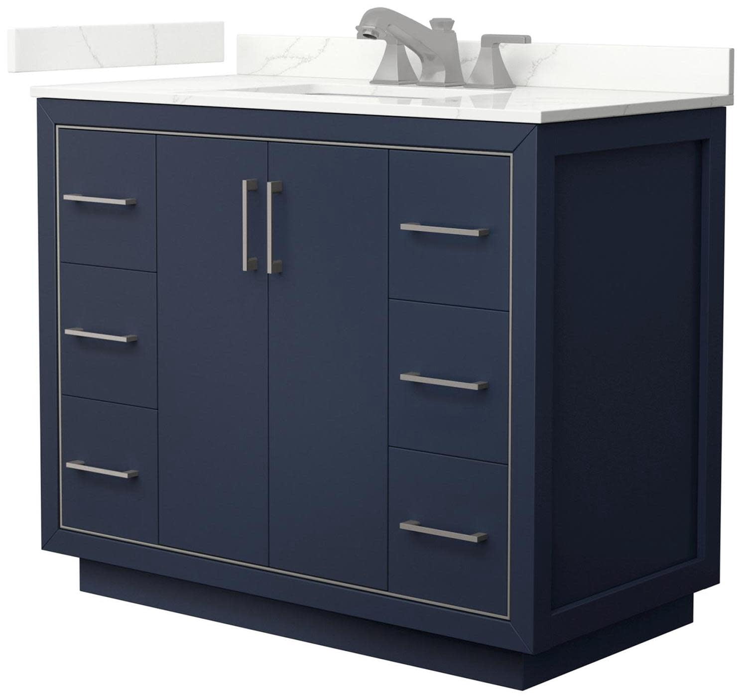 Wyndham Collection Wcf111142s-Qtz-Us3mxx Icon 42" Free Standing Single ...