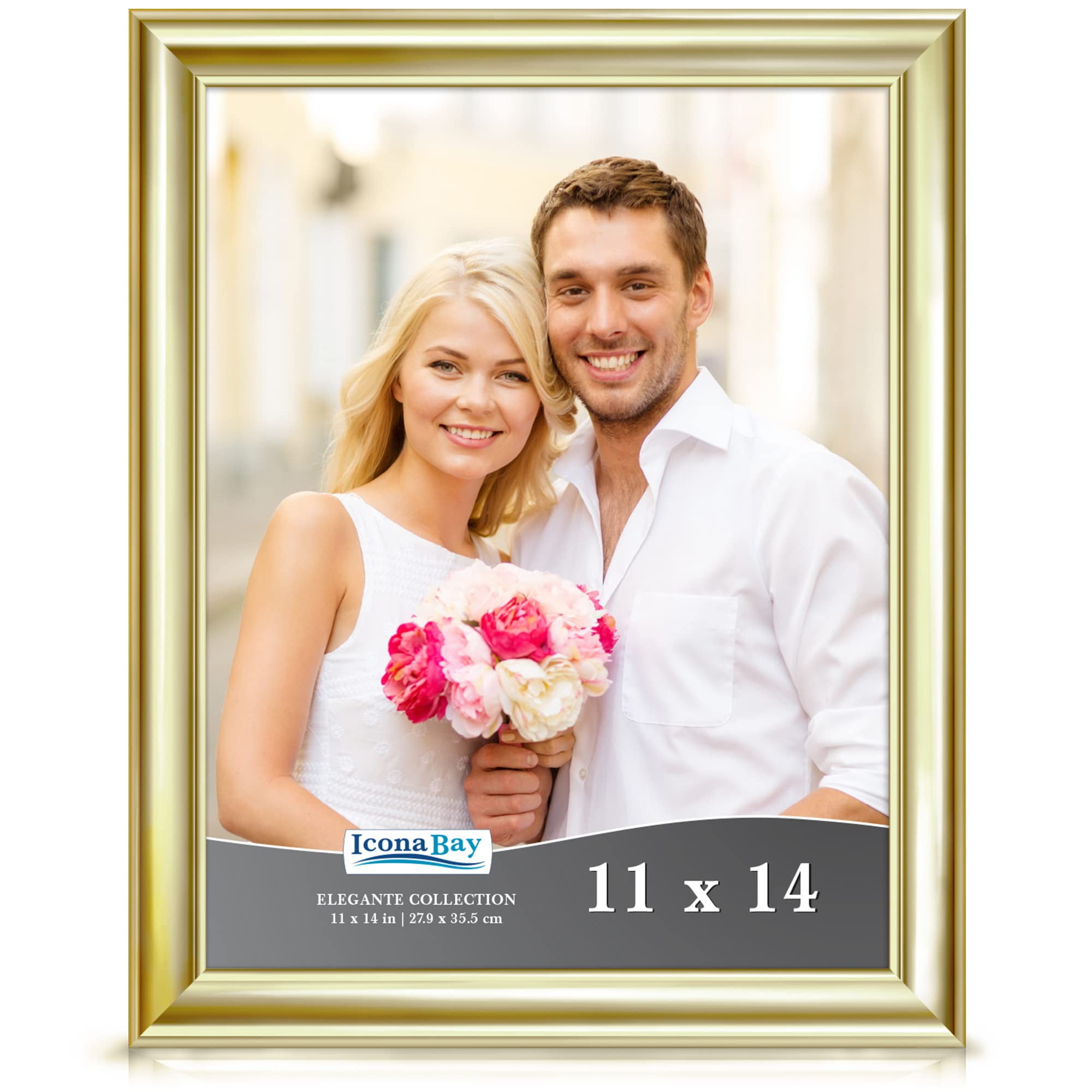 Icona Bay 11x14 Gold Picture Frame, Glam Style, 1 Pack, Elegante ...