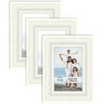 Icona Bay 4x6 Alpine White Picture Frames, 3 Pack, Photo Glass, Wall ...