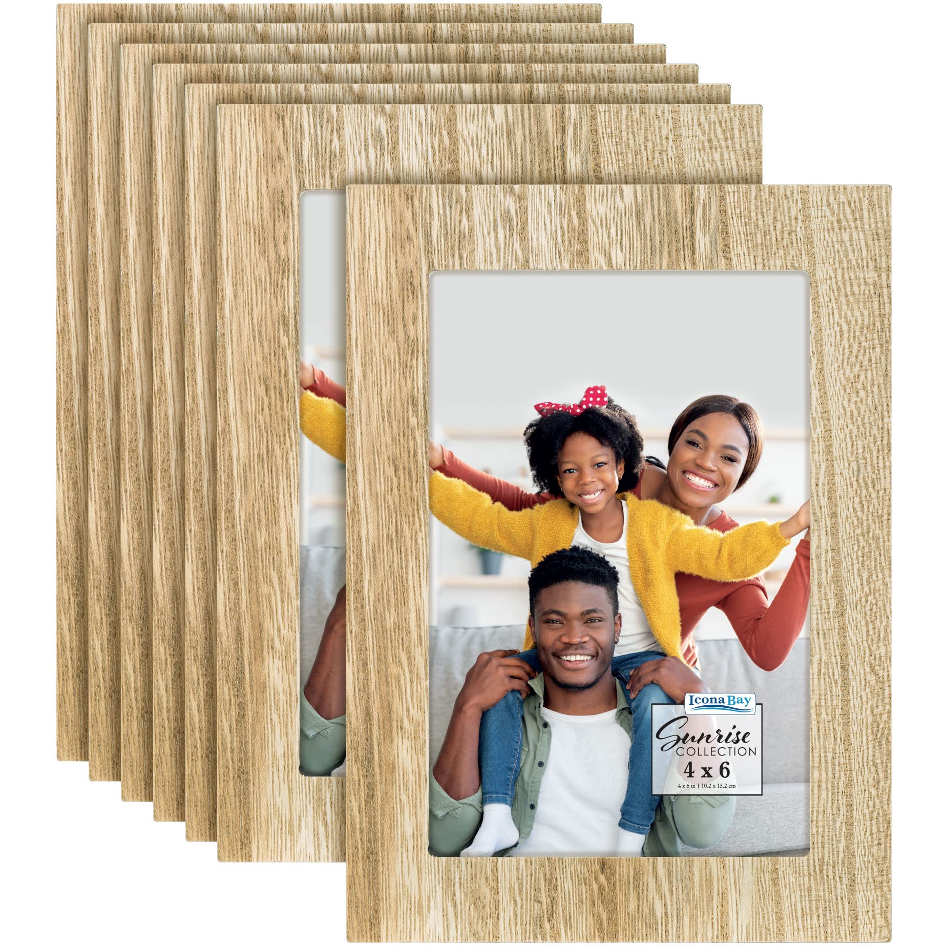 Icona Bay 4x6 Ash Brown Picture Frames, 10 Pack, Painted Solid One ...