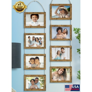 Mainstays 12-Opening Linear Black Collage Picture Frame (Holds 12 - 4x6 ...