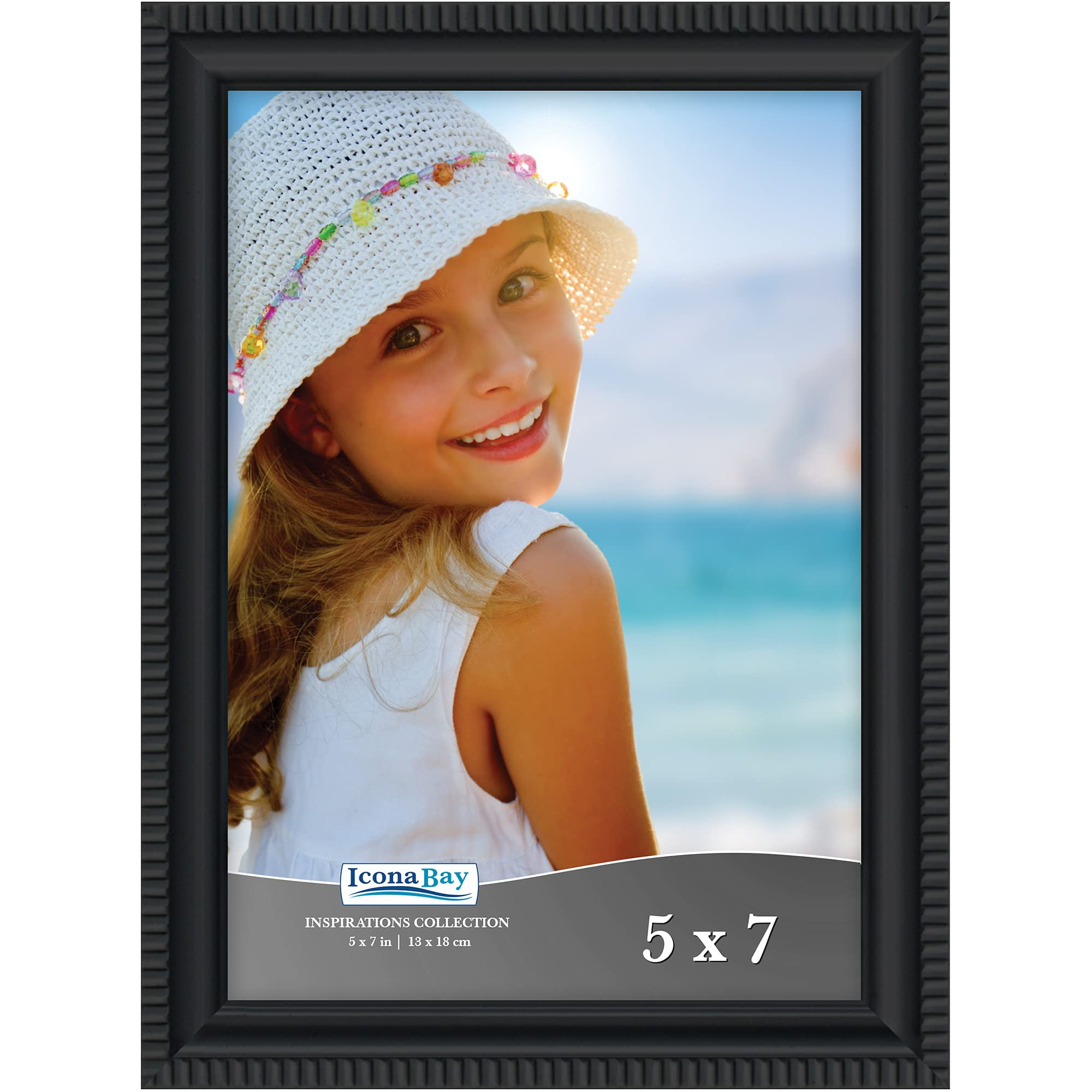 Icona Bay 5x7 Black Picture Frame, Shabby-chic Style, 1 Pack ...