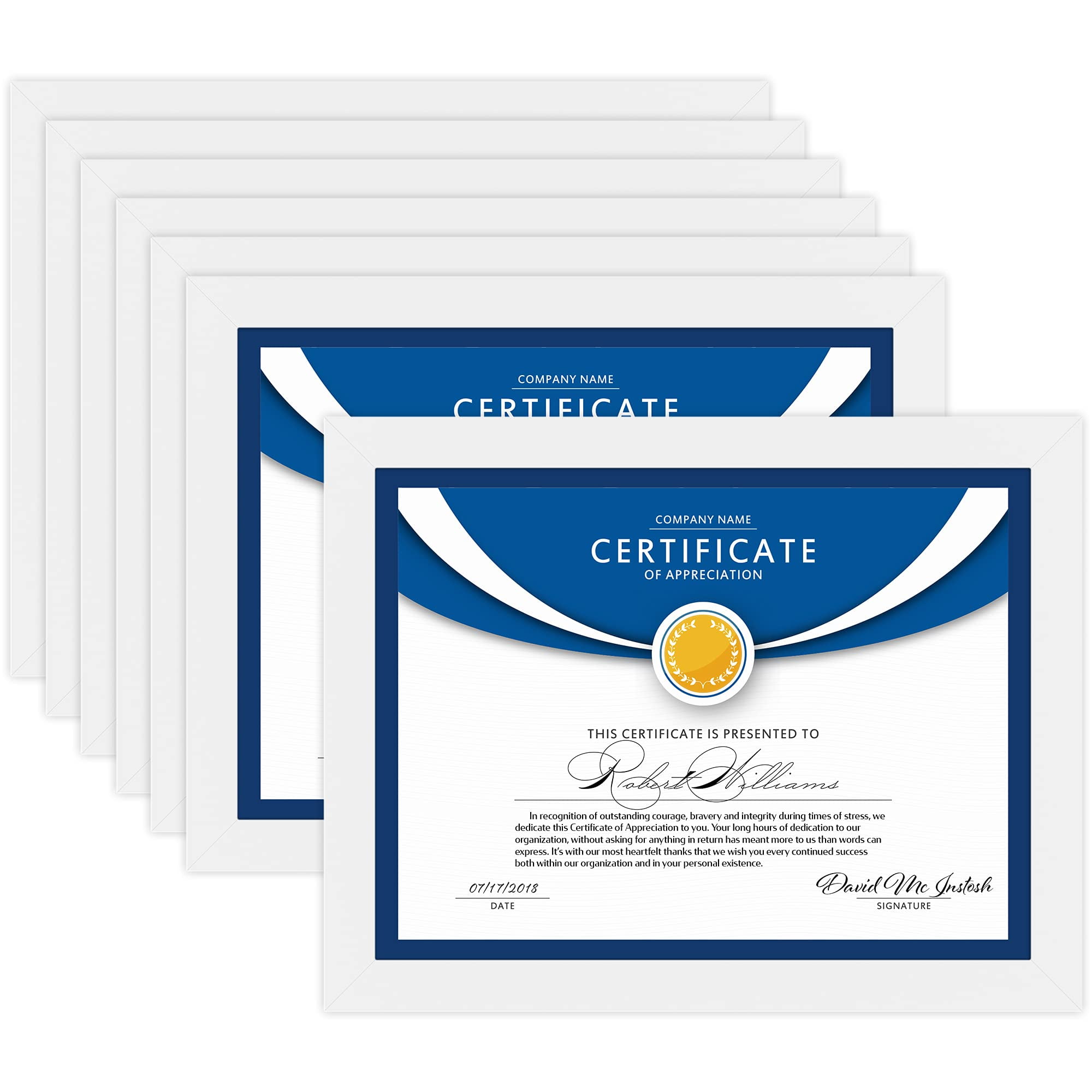 Icona Bay 8.5x11 White Certificate Frames, 12 Pack, Wall-Mountable ...