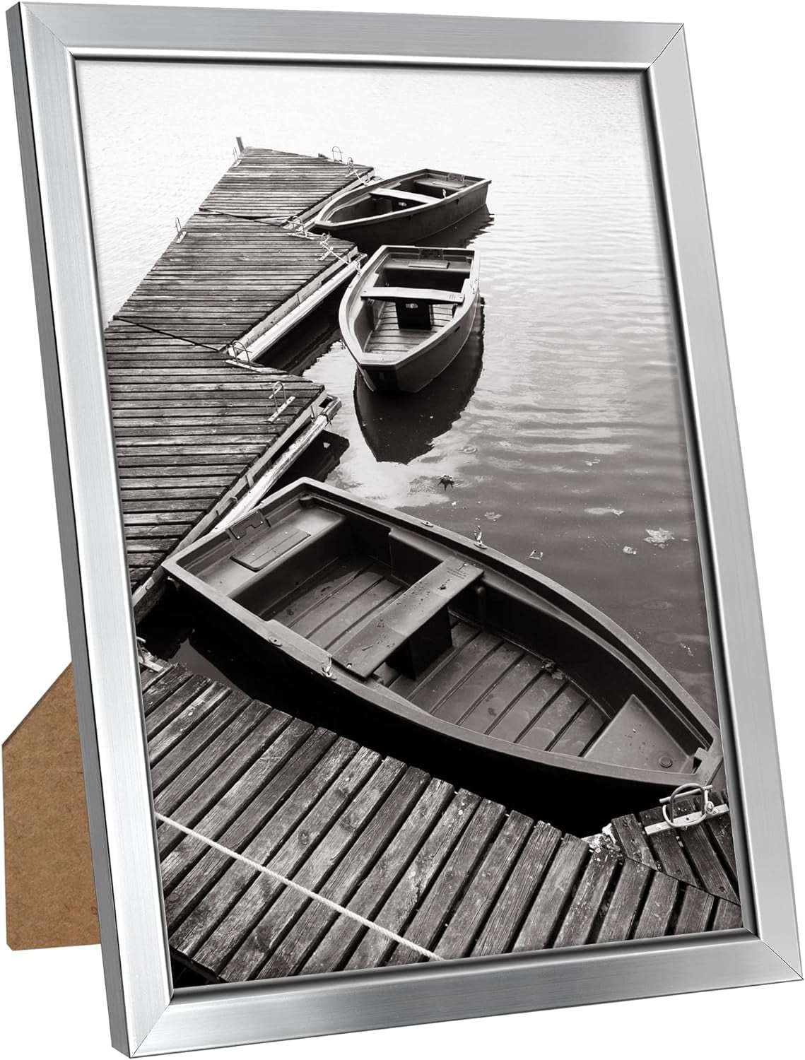 Icona Bay 8x10 Silver Solid Wood Picture Frame, Pizzazz Tabletop Frames ...