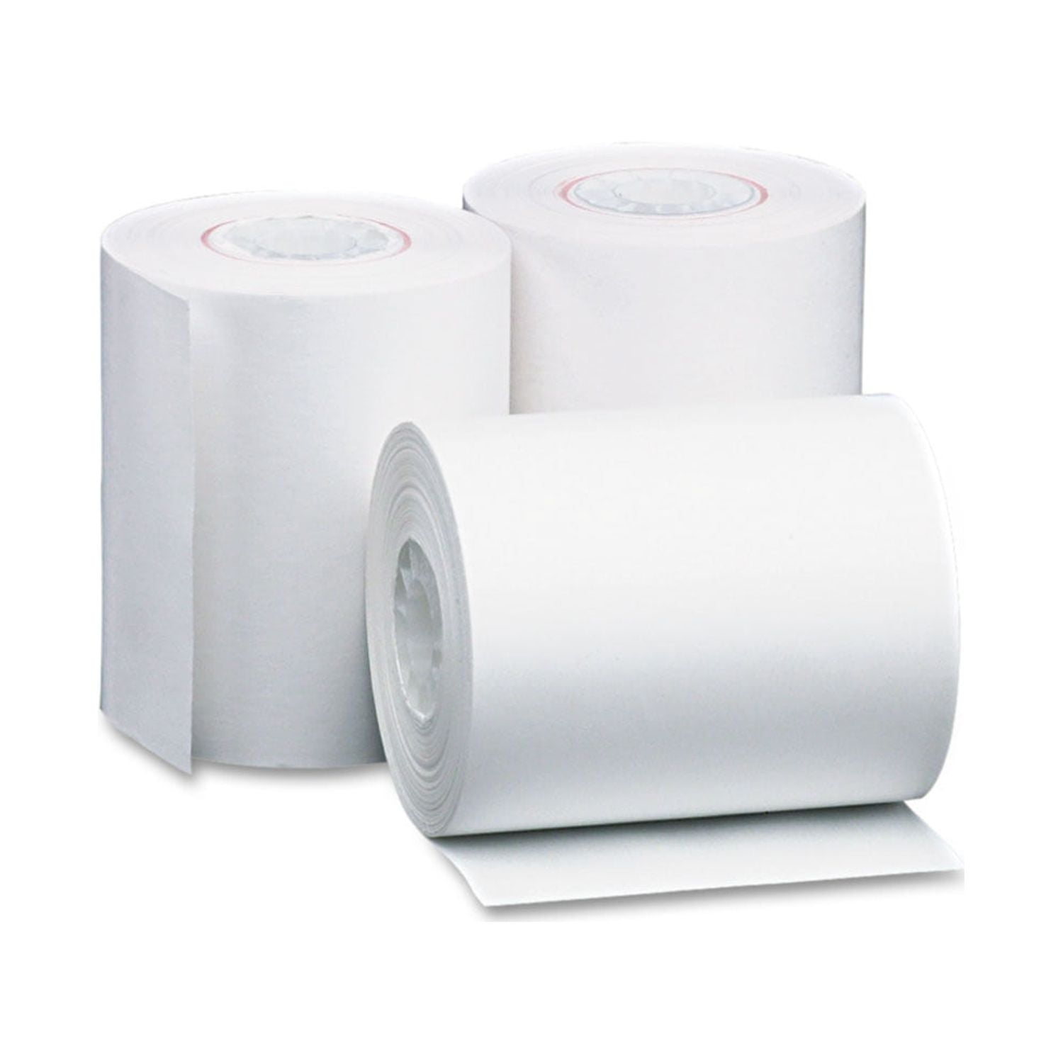 Iconex Direct Thermal Printing Thermal Paper Rolls 4.38" x 127 ft White ...