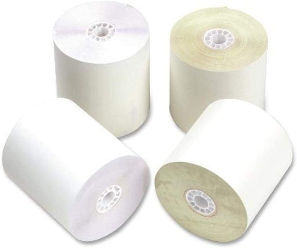 Iconex Impact Printing Carbonless Paper Rolls, 2.25" X 70 Ft, White ...