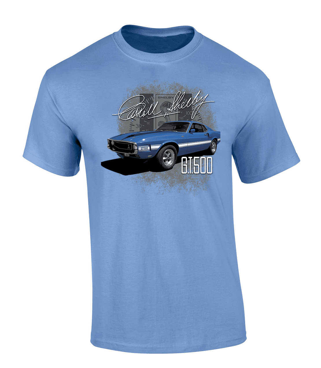 Iconic 1970's Blue GT 500 Mustang Shelby Cobra Automotive Enthusiasts ...