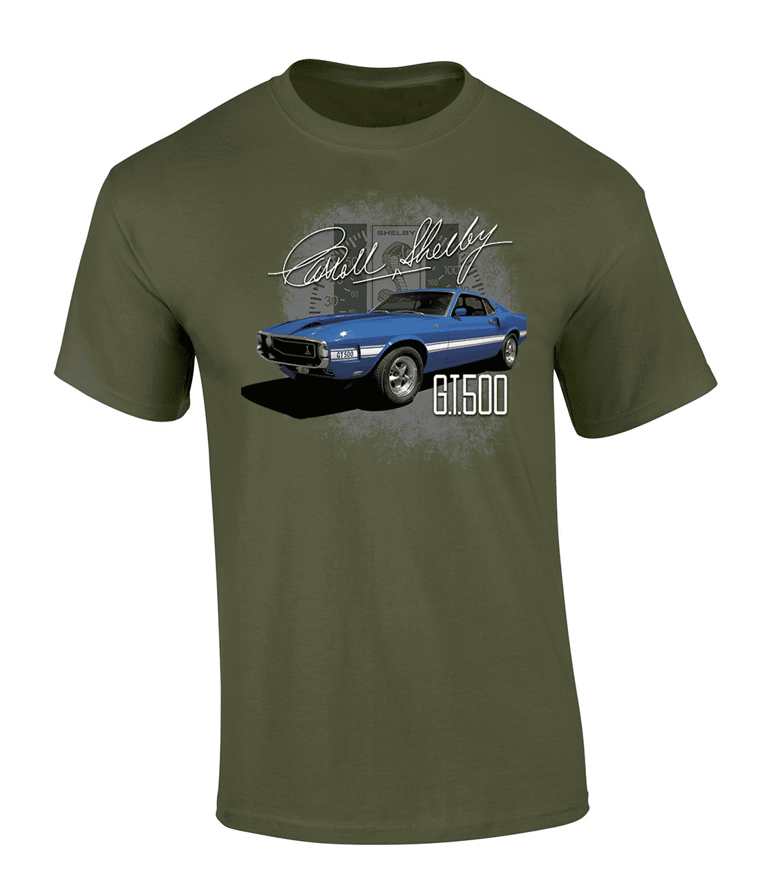 Iconic 1970's Blue GT 500 Mustang Shelby Cobra Automotive Enthusiasts ...