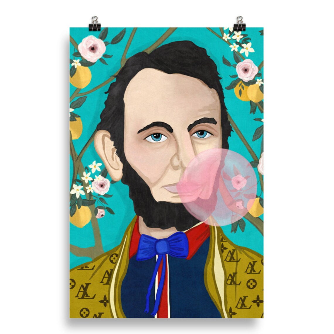 Iconic Abraham Lincoln Art Print: Presidential Portrait For Patriotic ...