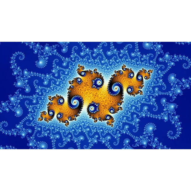 Iconic Arts Laminated 22x12 Poster: Fractal - Mandelbrot Set Zoom in 4K ...