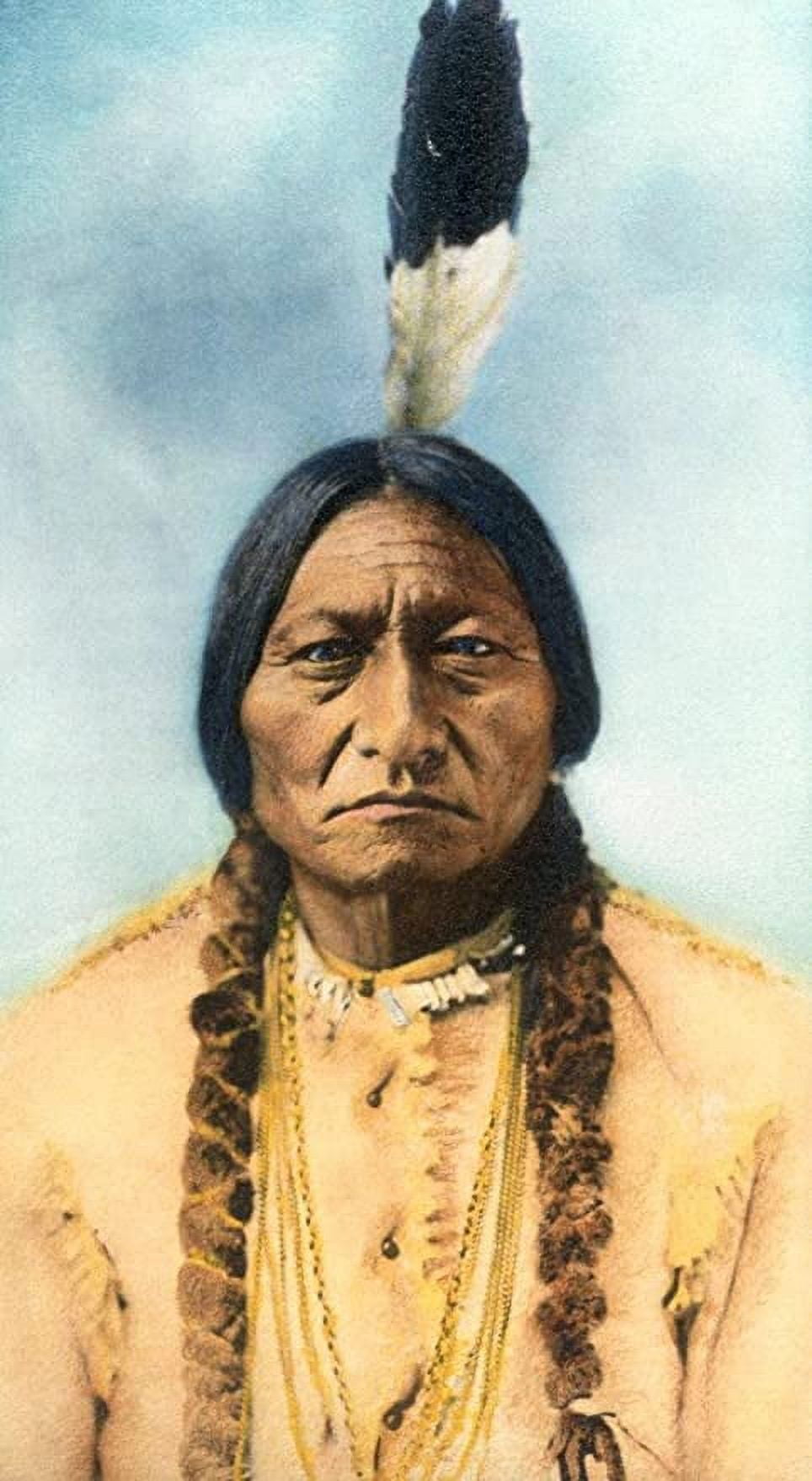 Iconic Arts Laminated 22x41 Poster: Sitting Bull - Bones-of-The-Dead ...