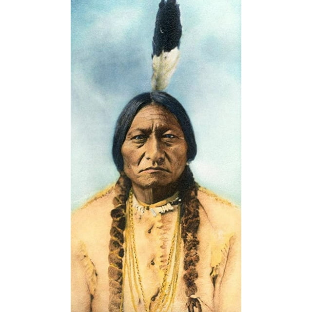 Iconic Arts Laminated 22x41 Poster: Sitting Bull - Bones-of-The-Dead ...