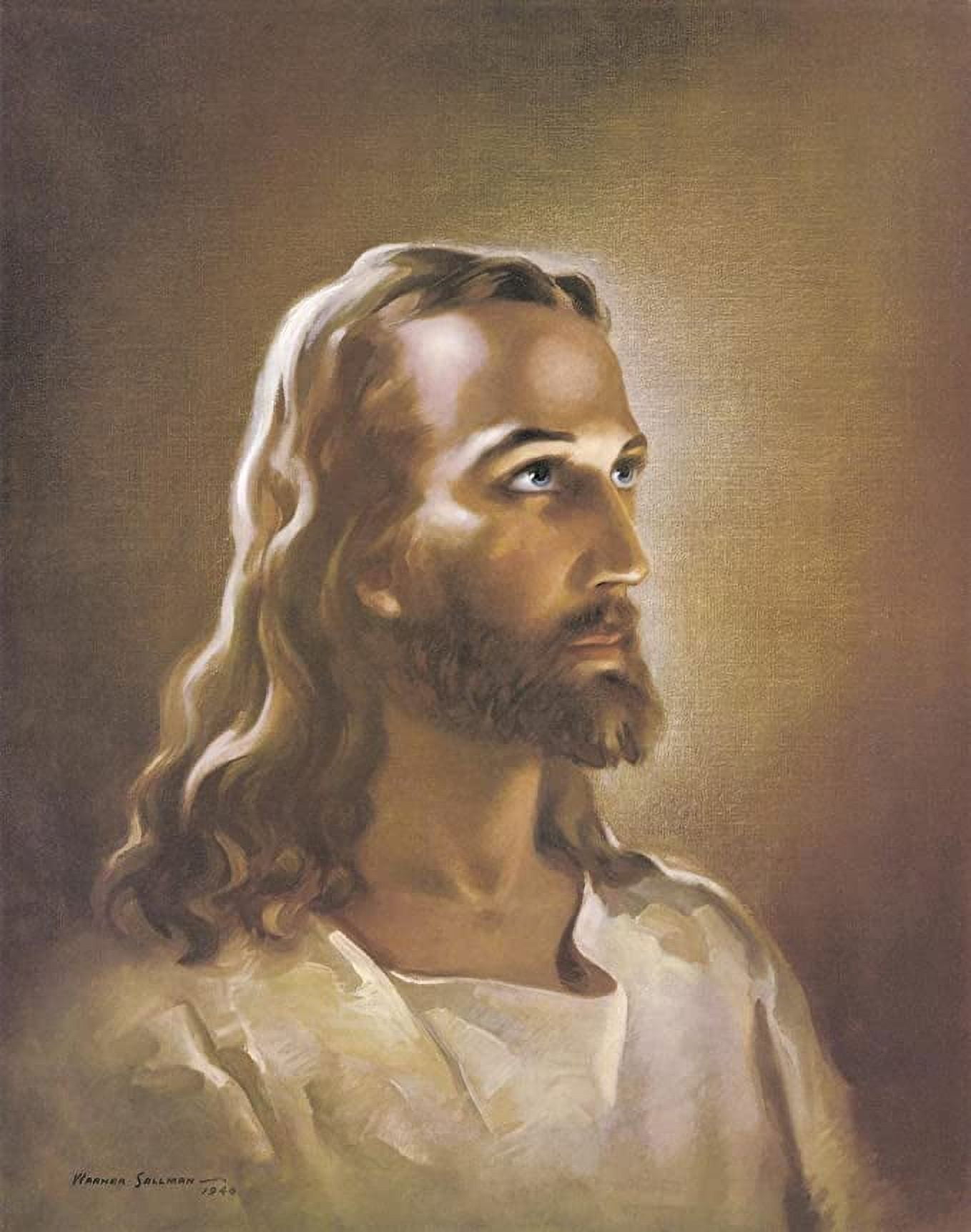 Iconic Arts Laminated 23x29 Poster: Jesus Christ - Warner SALLMAN ...