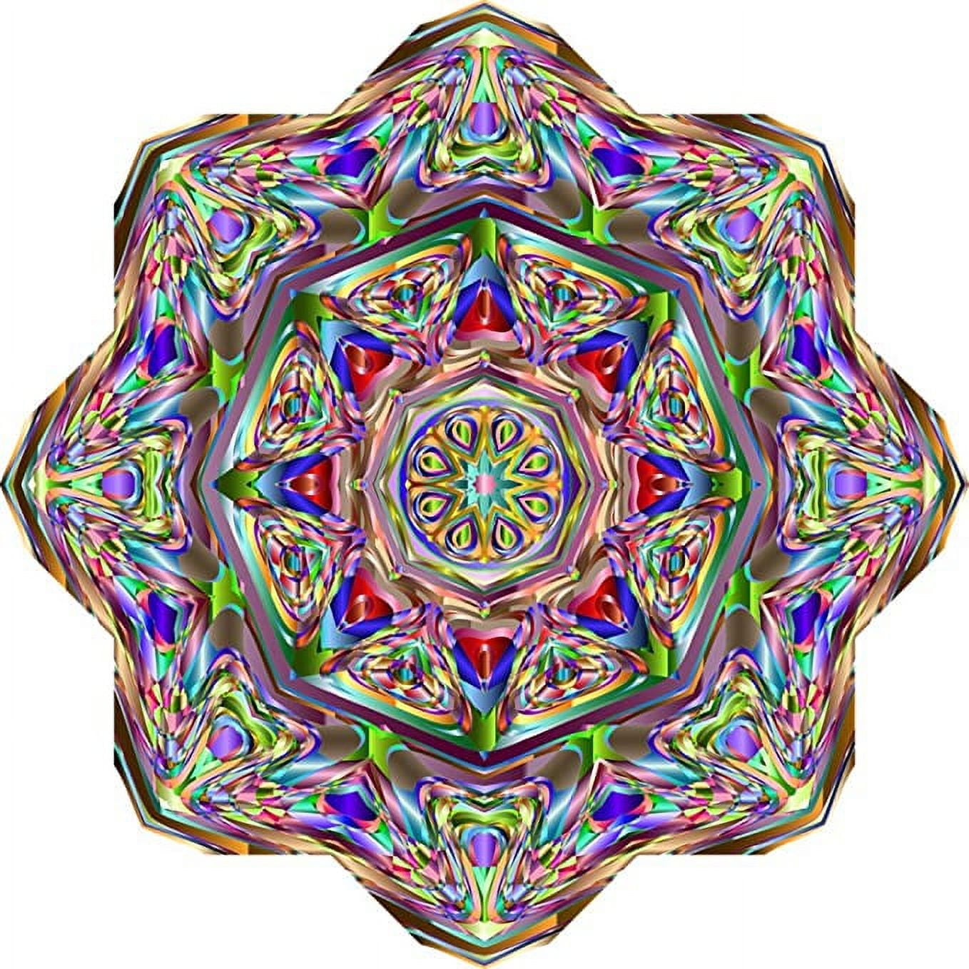 Iconic Arts Laminated 24x24 inches Poster: Colorful Prismatic Chromatic ...