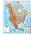 Iconic Arts Laminated 24x28 Poster: Maps International Physical Map of ...
